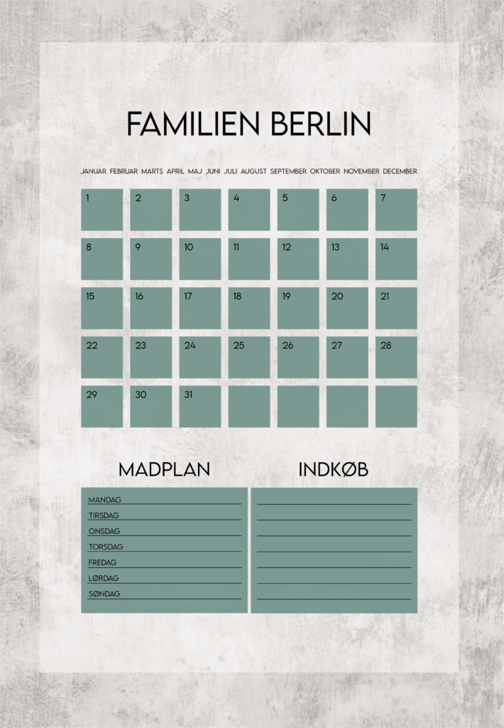 Kalender – design selv - Creativewood